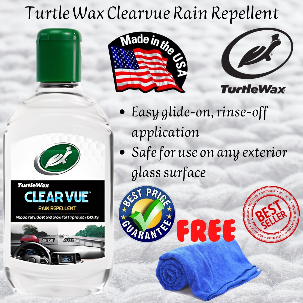 (100% Genuine Product) Turtle Wax Clearvue Rain Repellent - 300ML ...