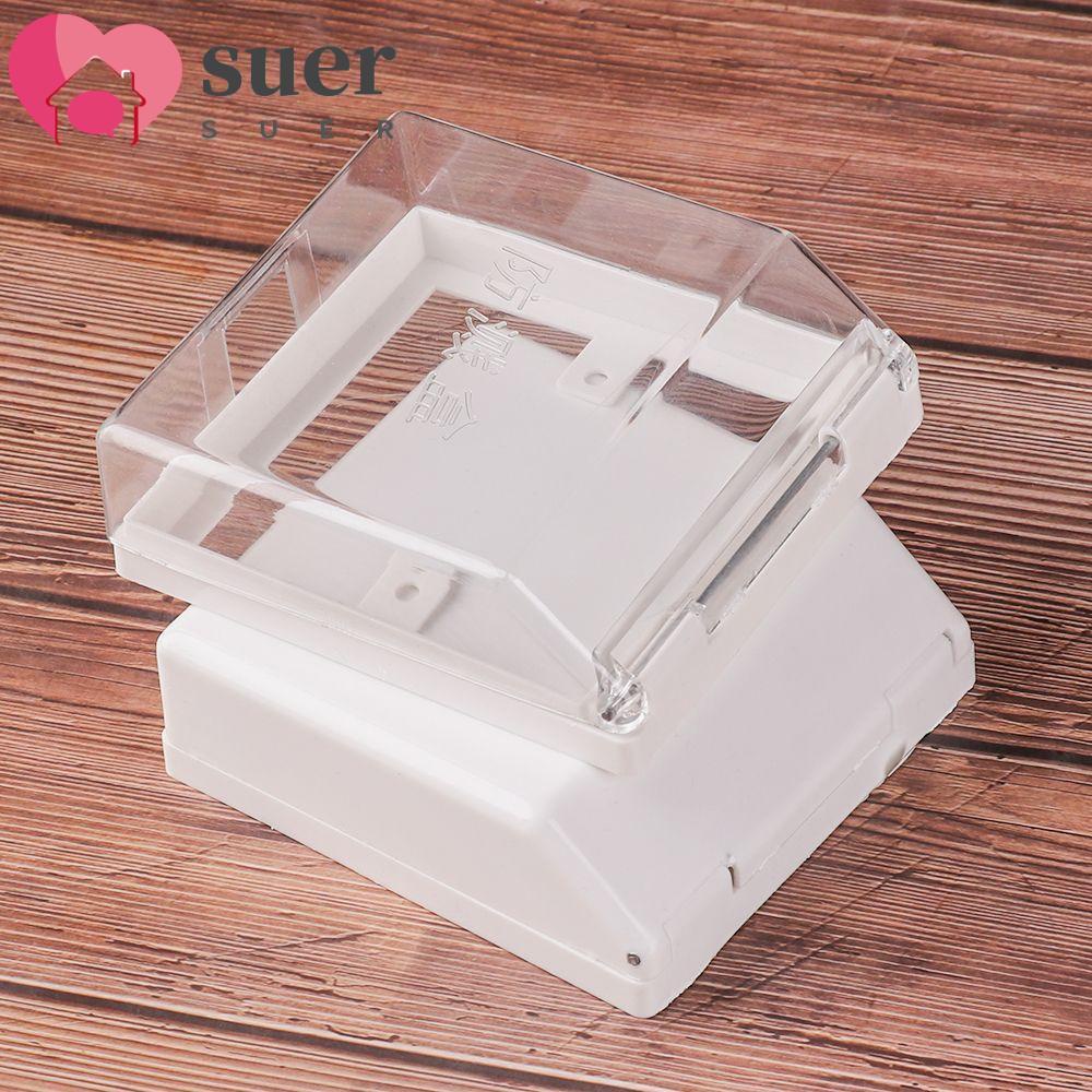 SUER Transparent Socket Protector Child Splash Box Electric Plug Cover ...