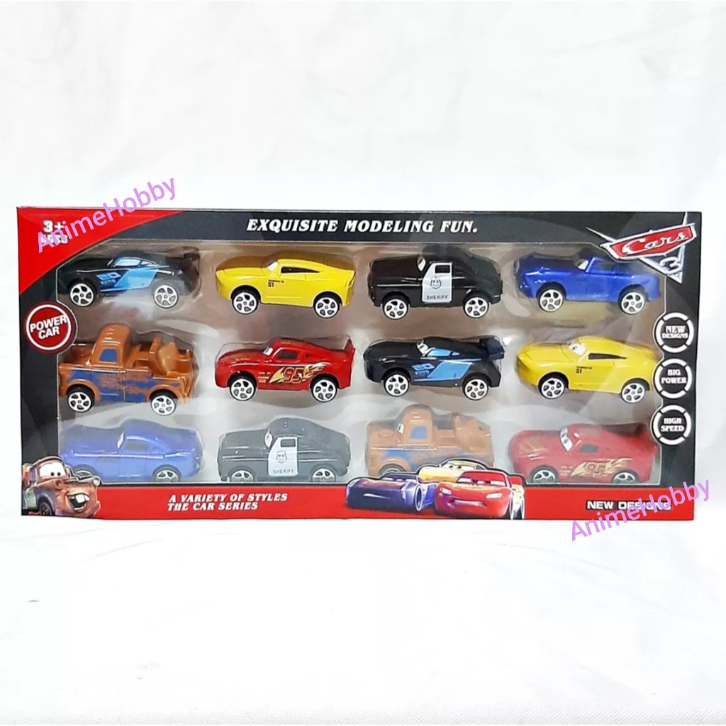 CARS 3 ACTION FIGURE MINI CAR COLLECTION BOX (12 IN 1) | Shopee Malaysia