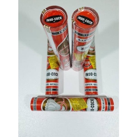MERAH Original red Indocock badminton Shuttlecock, contents 12 pcs ...