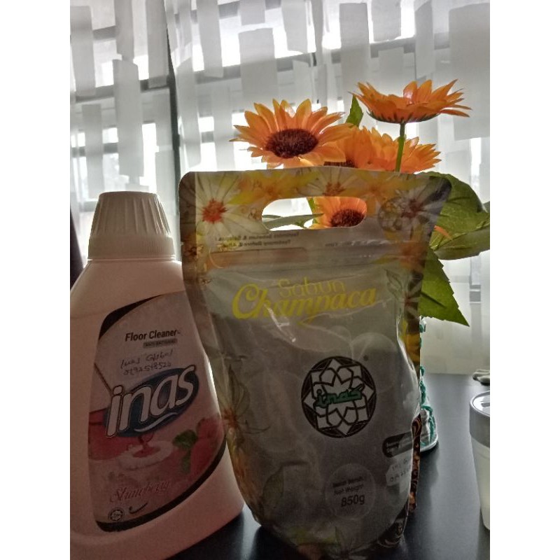 INAS Sabun chempaka ros (cempaka Champaca) & Floor Cleaner 1L combo ...