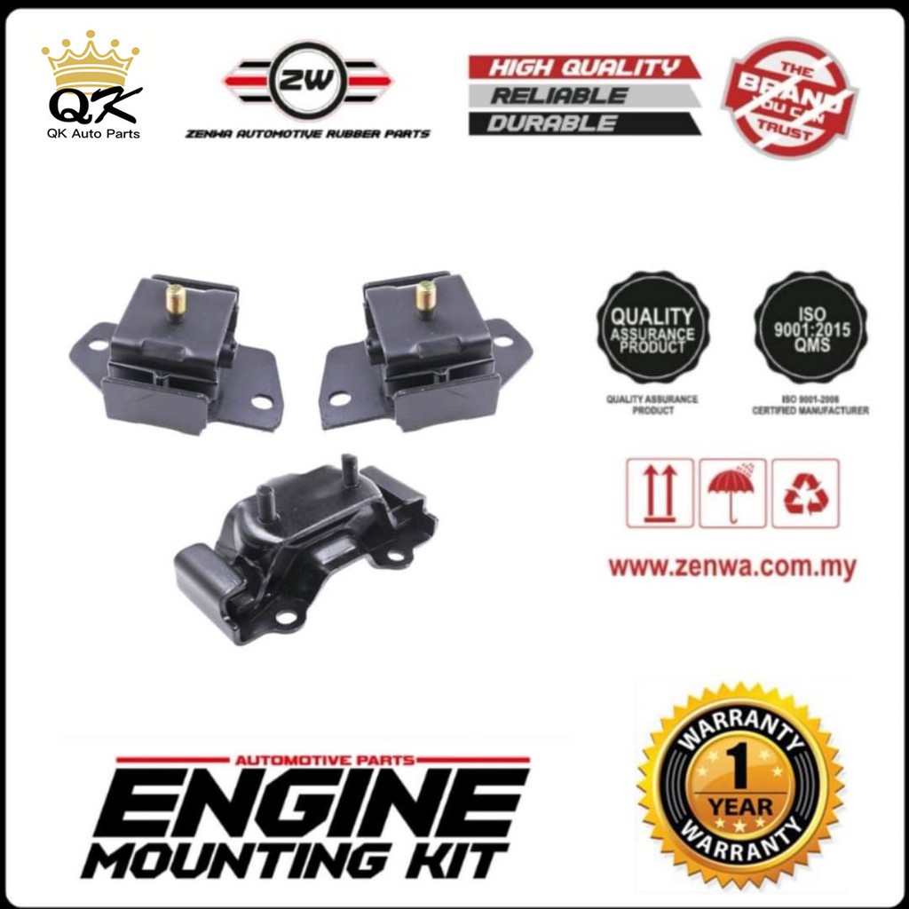 TOYOTA AVANZA 1.5cc (F602) ENGINE MOUNTING KIT SET (ZW) | Shopee Malaysia
