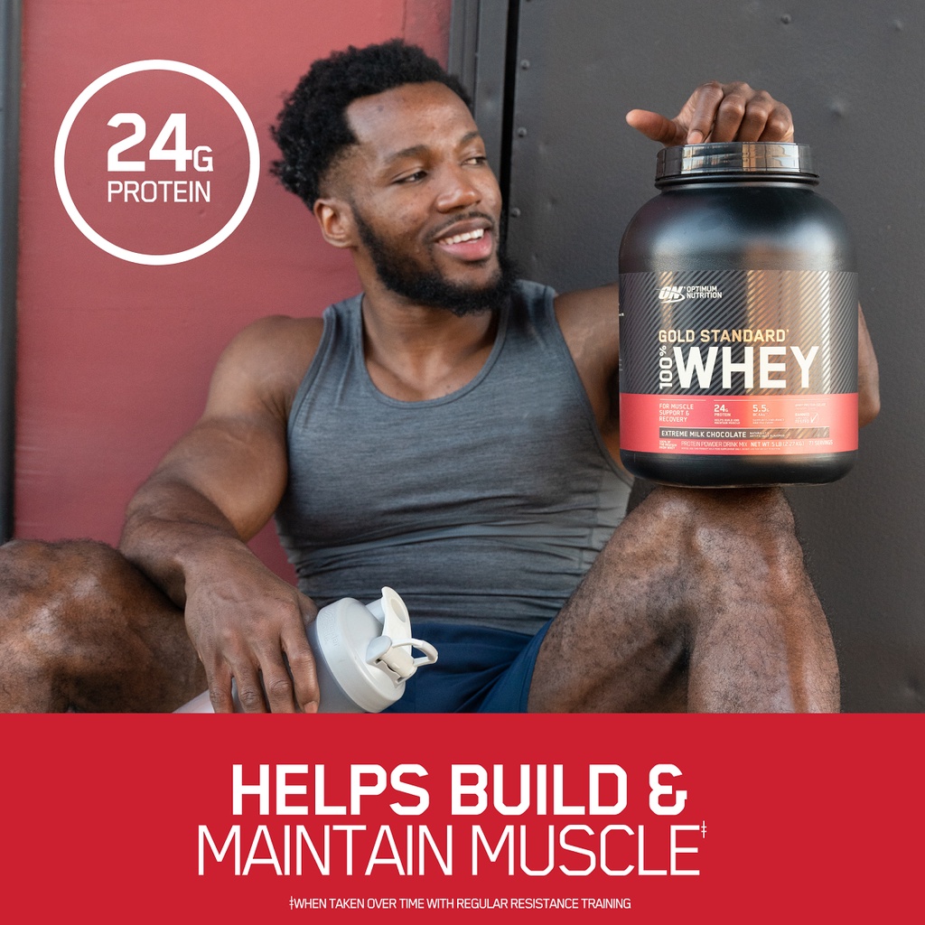 Optimum Nutrition Gold Standard Whey 5lbs - 100% Whey Protein Powder ...