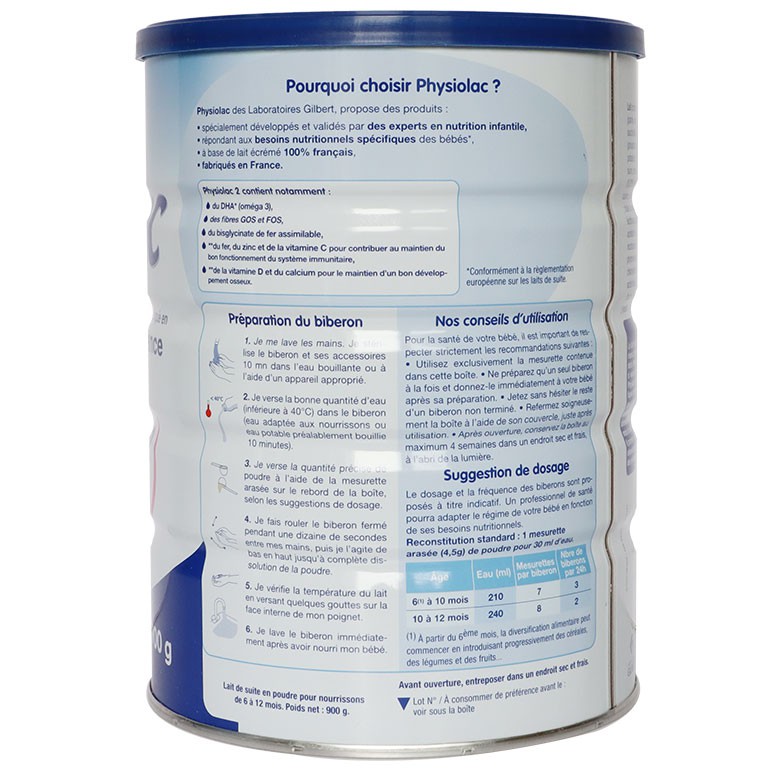 Physiolac powdered milk 2 boxes 900g (HSD 2026) | Shopee Malaysia