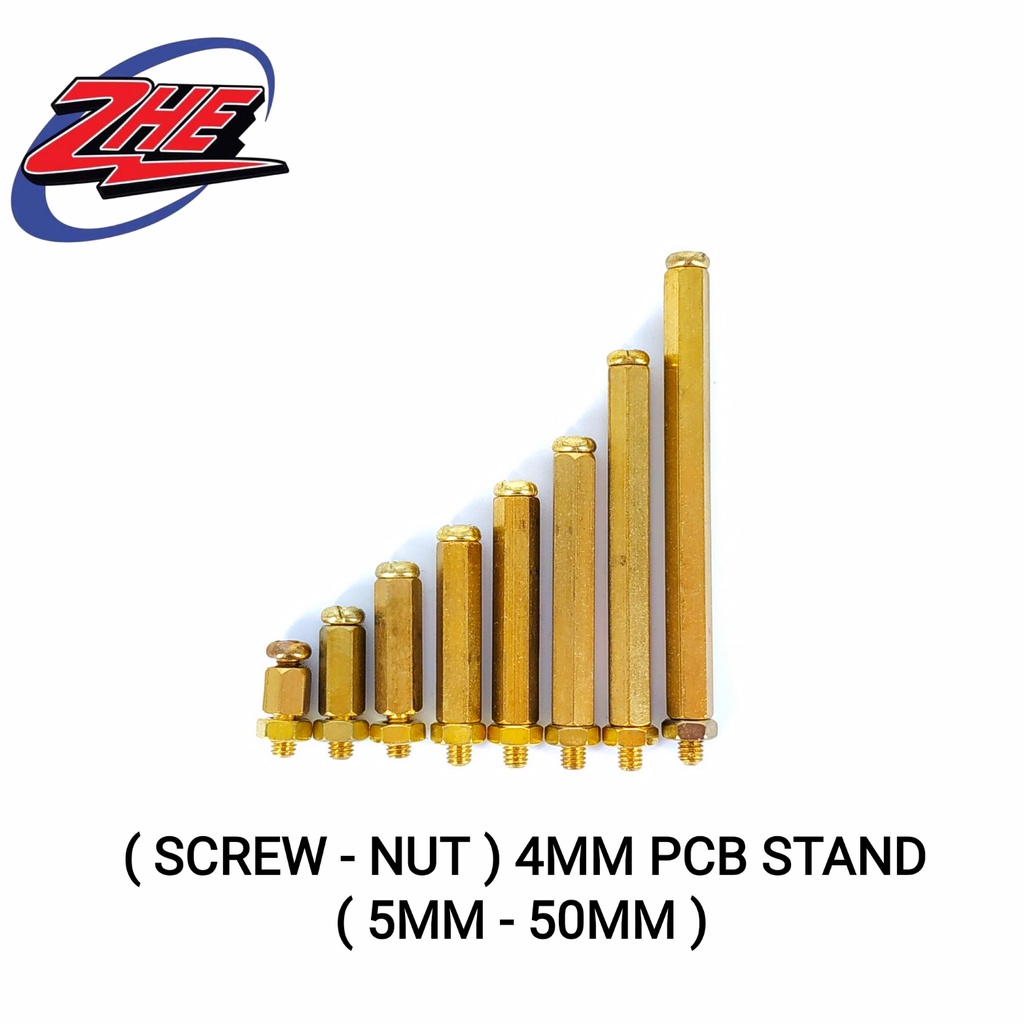 (1PC) M3 MALE TO FEMALE BRASS SCREW THREAD PCB STAND-OFF HEXAGONAL SPACER 5MM 10MM 15MM 20MM ...