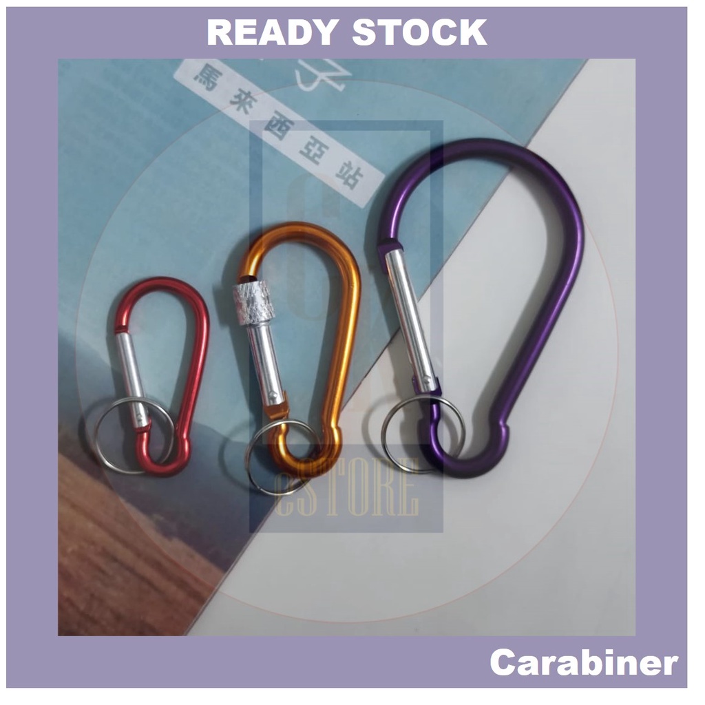 Karabiner Aluminium Klip Snap Hook Keyring Outdoor Climbing Clip Lock ...