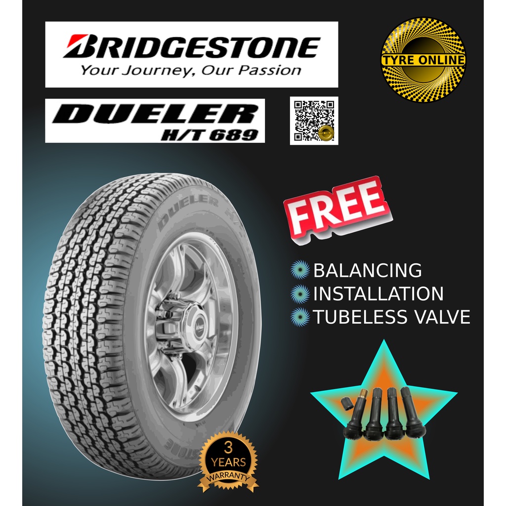 BRIDGESTONE DUELER H/T D689 245/70R16 NEW TYRE TIRE TAYAR BARU RIM 16 D ...
