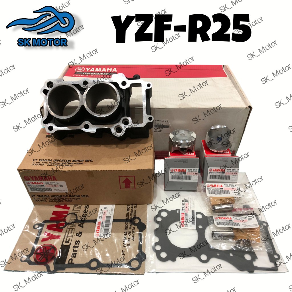 Yamaha YZF-R25 / R25 Original Cylinder Block Set Piston Ring Gasket ...