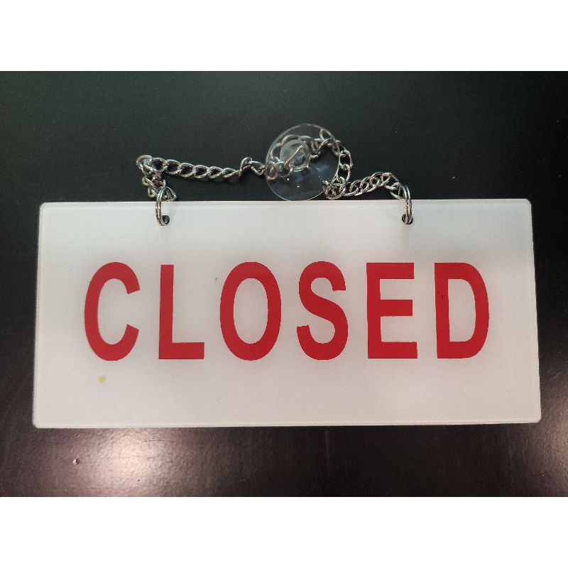 1pcs Open Closed Door Sign / Tanda Buka Tutup / 营业开关店门牌 | Shopee Malaysia