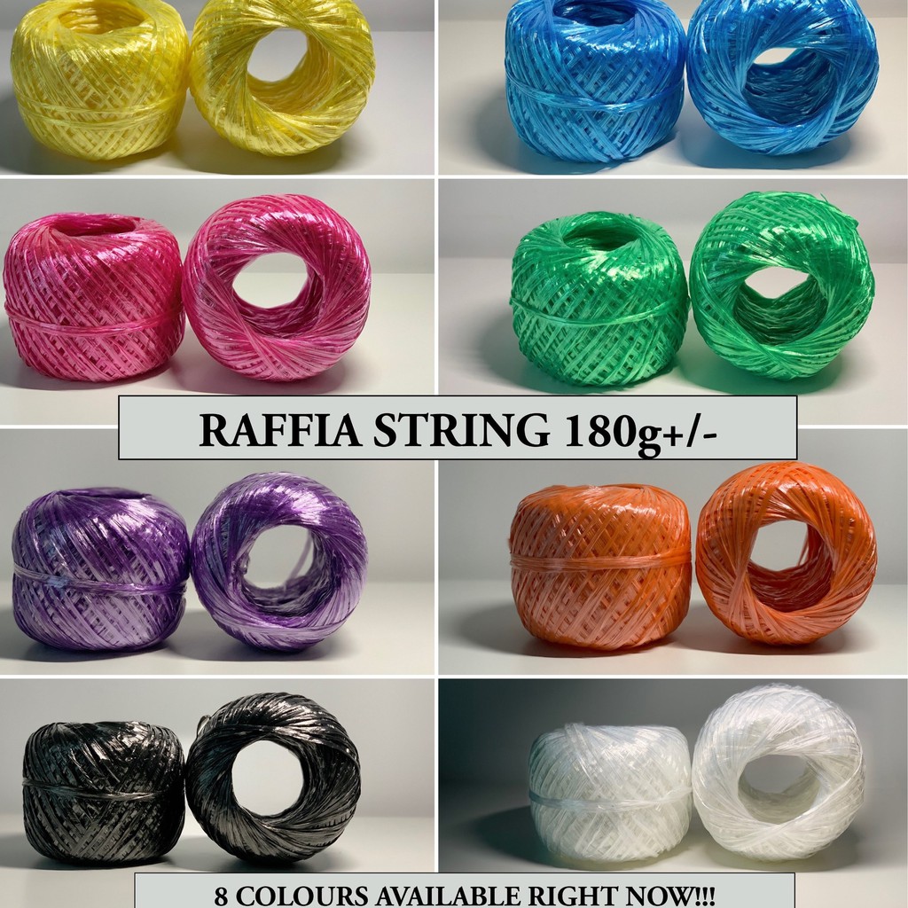 Raffia String / Plastic String / Rope / Tali Rafia Plastik /Tali - 180g ...