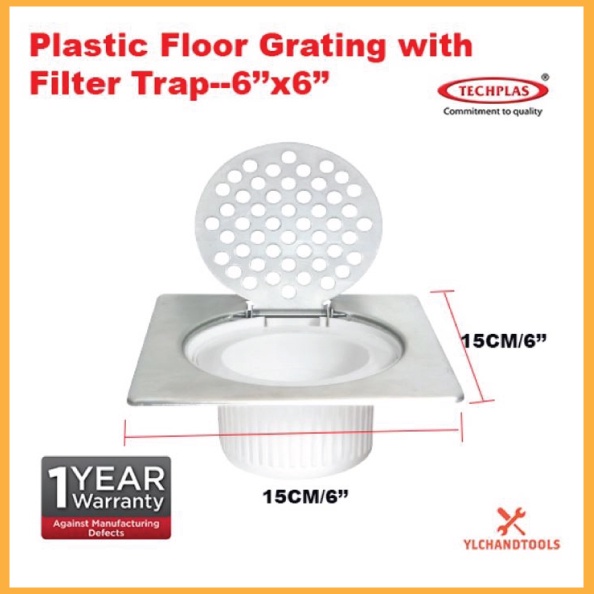 150MM/6'' PLASTIC FLOOR GRATING WITH FILTER TRAP | Shopee Malaysia