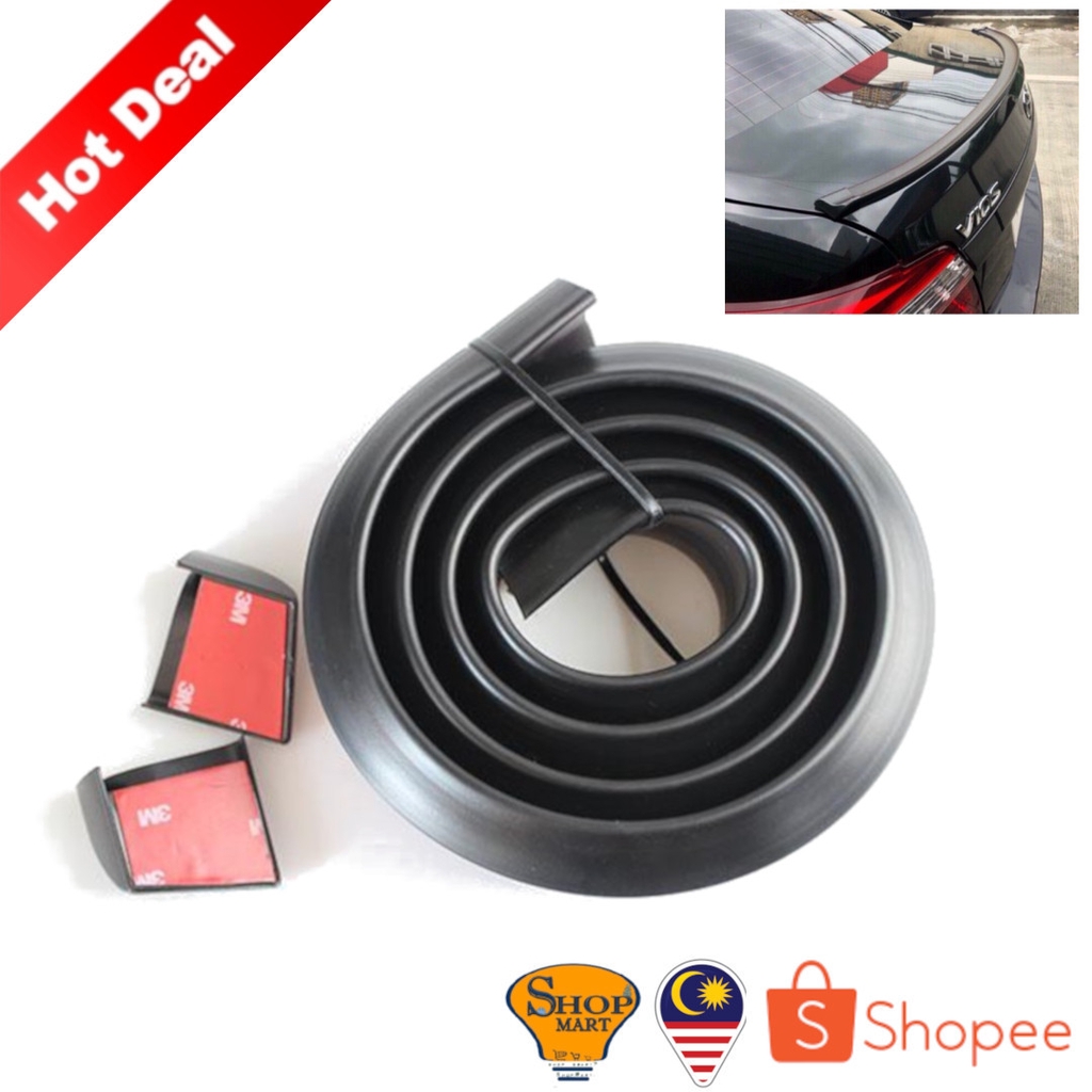 Samurai Rear Bonnet Rubber Spoiler Black Lips Spoiler Persona VVT Saga ...