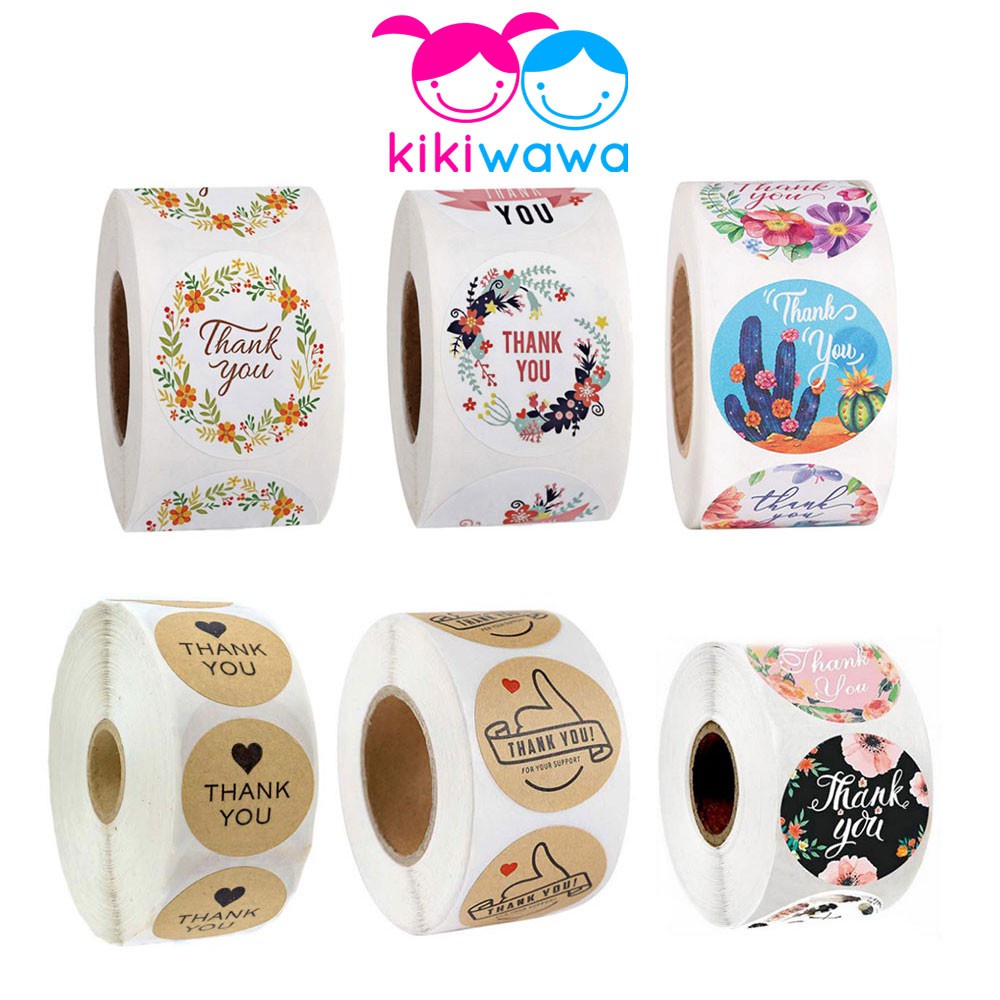 (CLEARANCE) 500pcs/roll Thank You Sticker Seal Label Round Circle Food ...