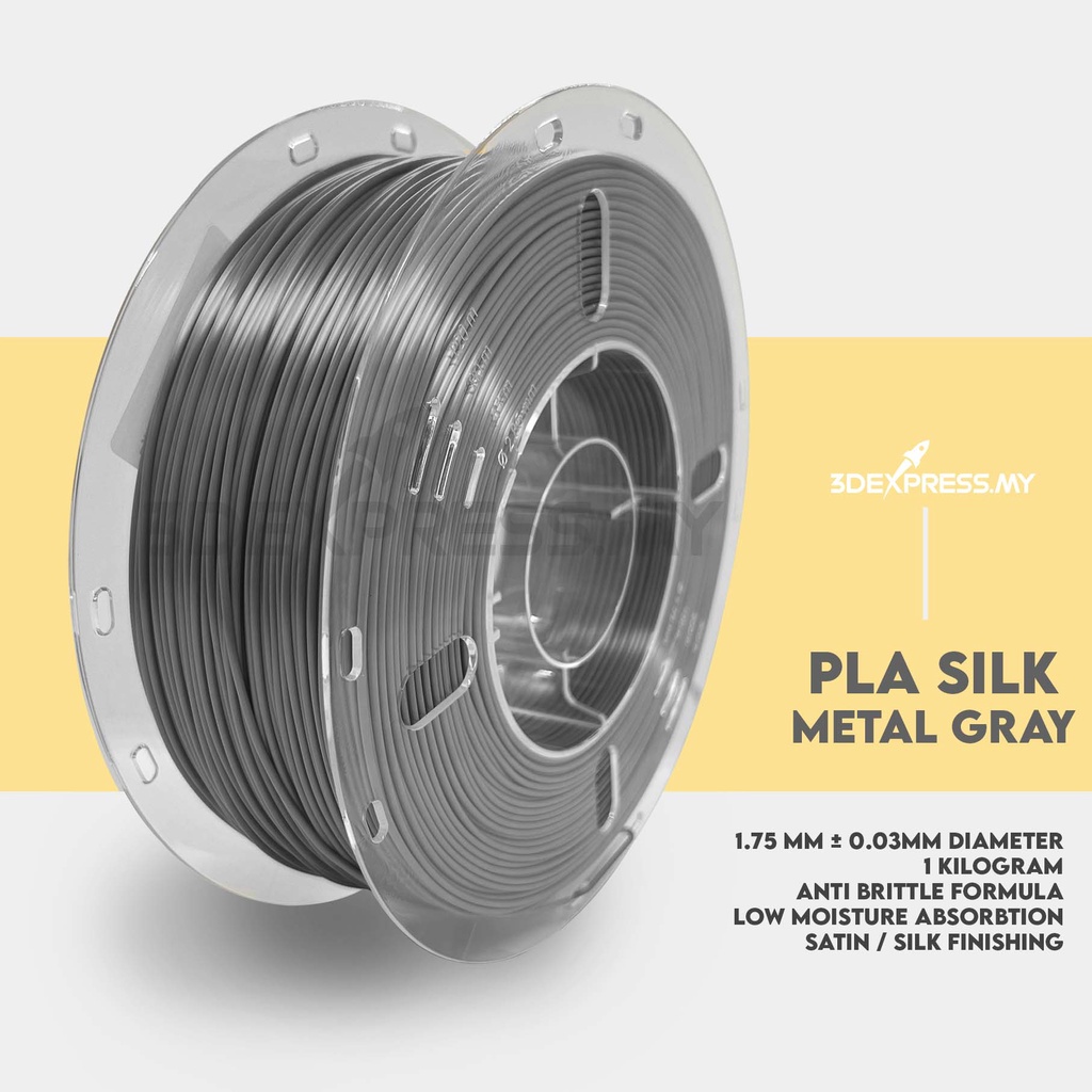 PLA SILK FILAMENT 1KG - Silk Solid and Rainbow (Basic Series) | Shopee ...