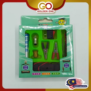 Diy Circuit Conductor Science Experiment kids Lab Bulb &Fan Set ...