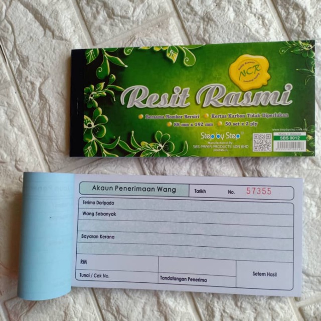 Stok Sedia Buku Resit Rasmi 50 Set NCR/ NCR resit Rasmi 50set X 2ply ...