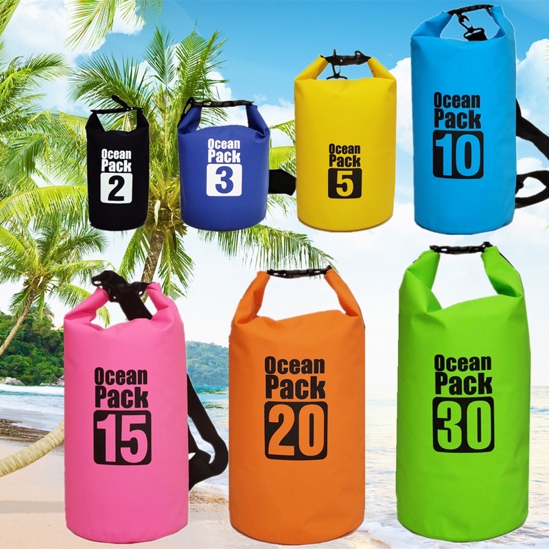 5L / 10L / 20L Outdoor Waterproof Dry Bag Backpack Floating Bag for ...