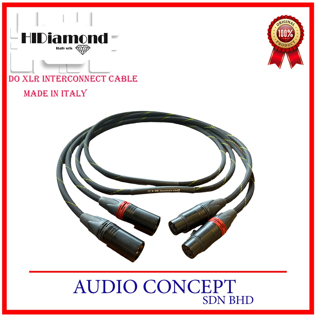 HiDiamond D0 XLR Cable 1.5Metre (Made In Italy) | Shopee Malaysia
