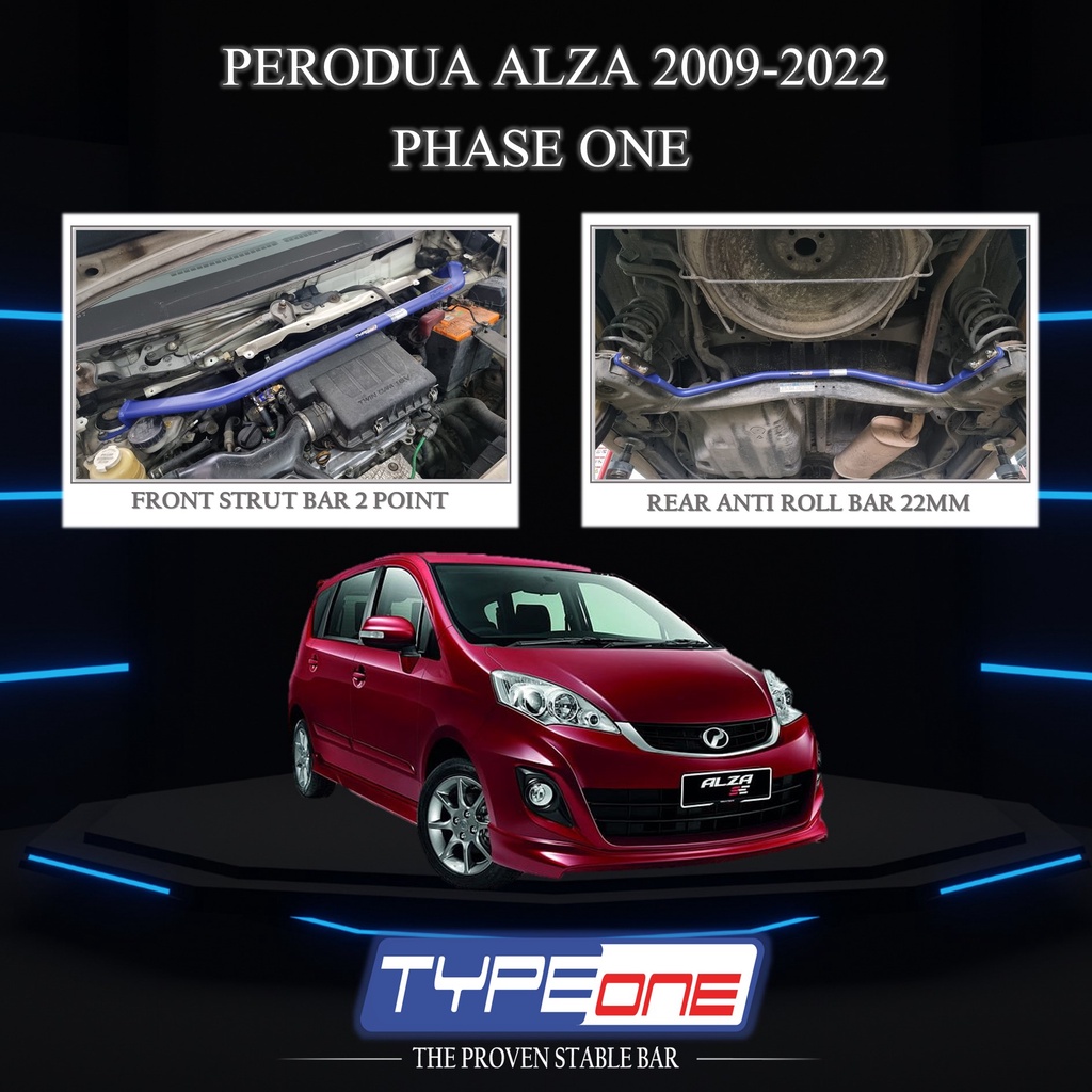 🔥MAT-BLUE COLOR 🔥 READY STOCK TYPE ONE STABLE BAR - PERODUA ALZA M500 ...