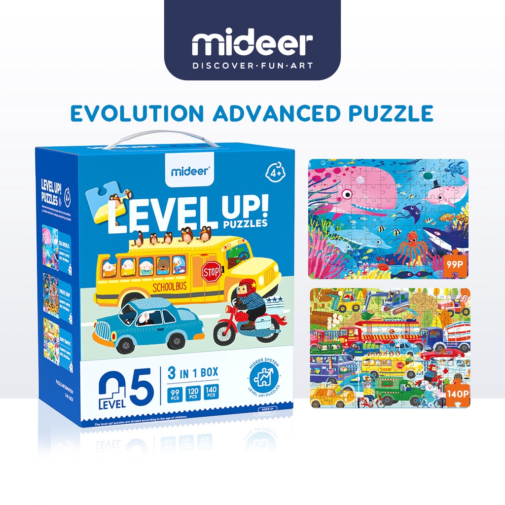 MIDEER Evolution Level Up Puzzle Level 5-Exploration Tour | Susun Suai Gambar MD3106 | Shopee ...