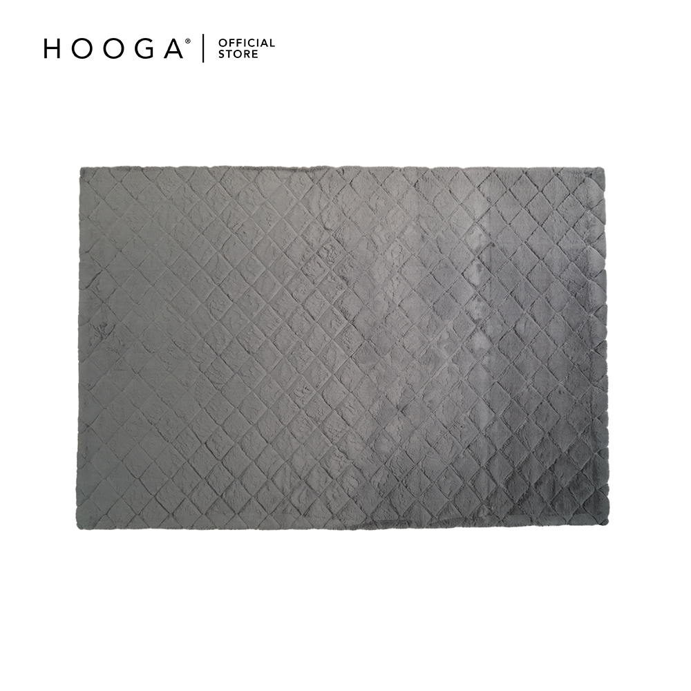 HOOGA Beckett Rug (Dark Grey/ Light Brown) | Shopee Malaysia
