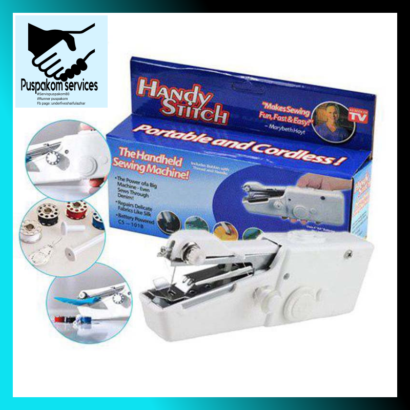 Portable Cordless Electric Sewing Machine Handheld Handy Stitch ...