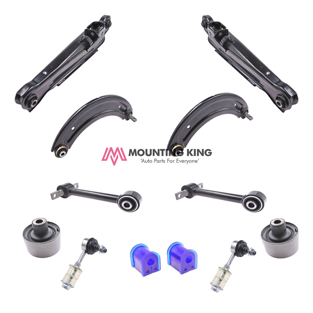 rear suspension lower upper arm link bush complete set proton preve ...