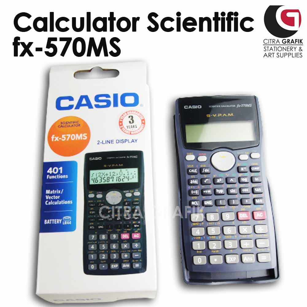 Casio FX 570MS Scientific Calculator for school and office | Shopee ...