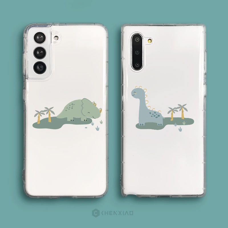 Cartoons Cute dinosaur lovely Couples phone case for samsung Galaxy S24 ...