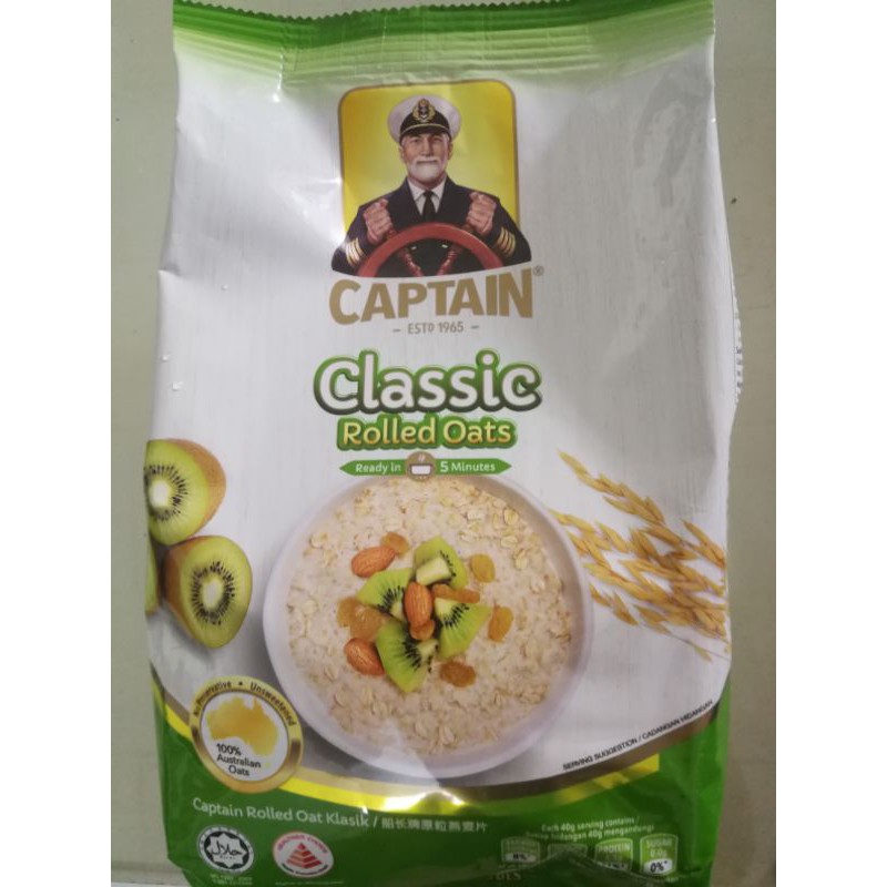 Captain Oats Instant Oatmeal/Quick Cook Oatmeal 800g, Instant Rolled ...