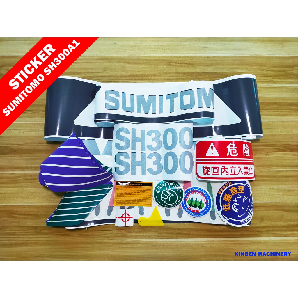 [ORI] Excavator SUMITOMO SH300-A1 SH300-1 SH300A1 Sticker Set Stickers ...