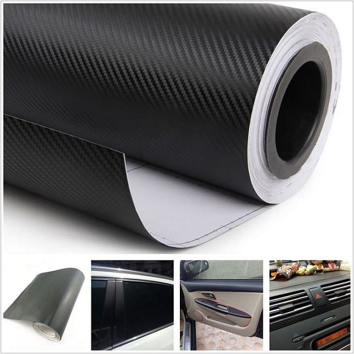 3D Carbon Fiber Film Wrap Carbon Sticker Car Sticker Sheet (AIR FREE ...