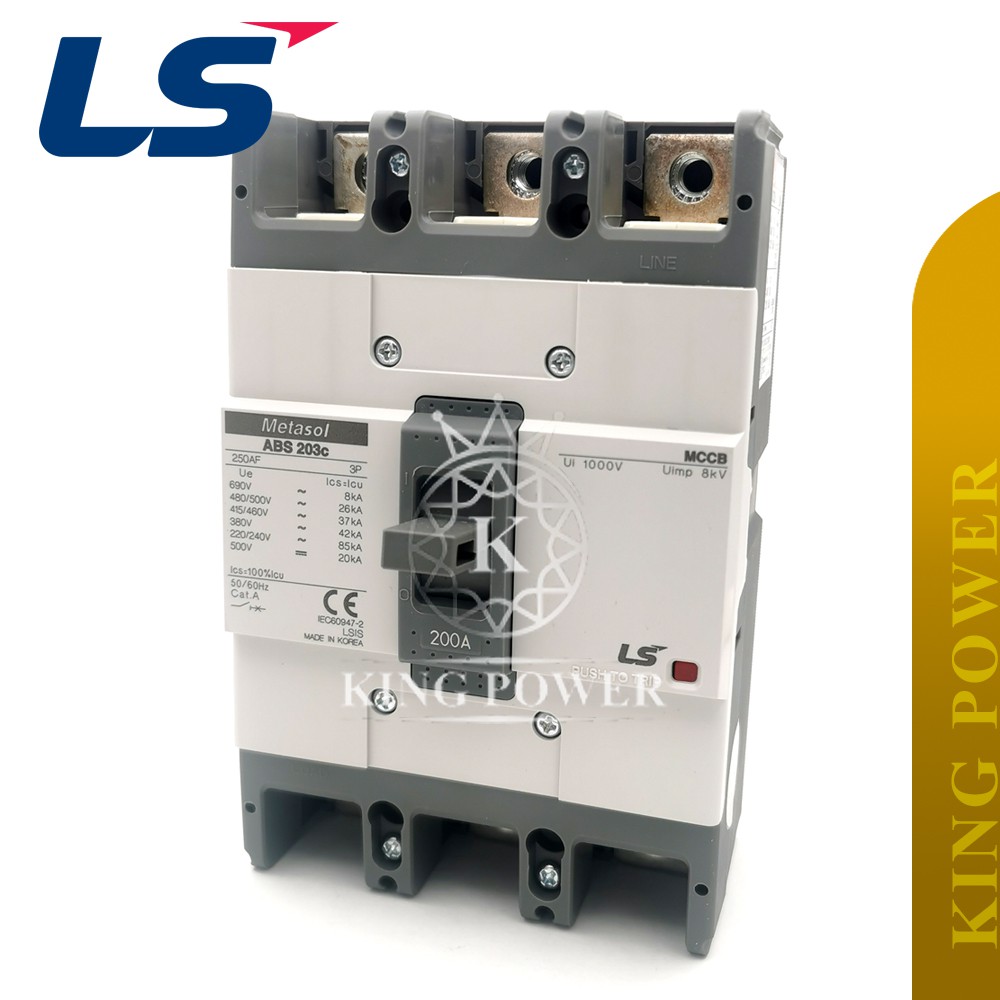 LS ABS 203C MCCB 3 POLE 37KA 150A – 250A | Shopee Malaysia