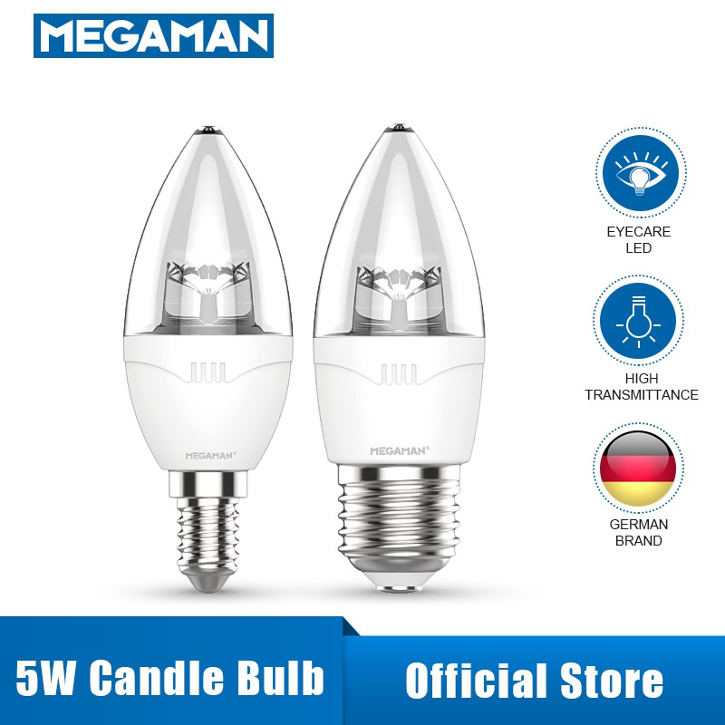 Megaman LED Candle Light Bulb Energy Saving - Natural Color Warm White ...