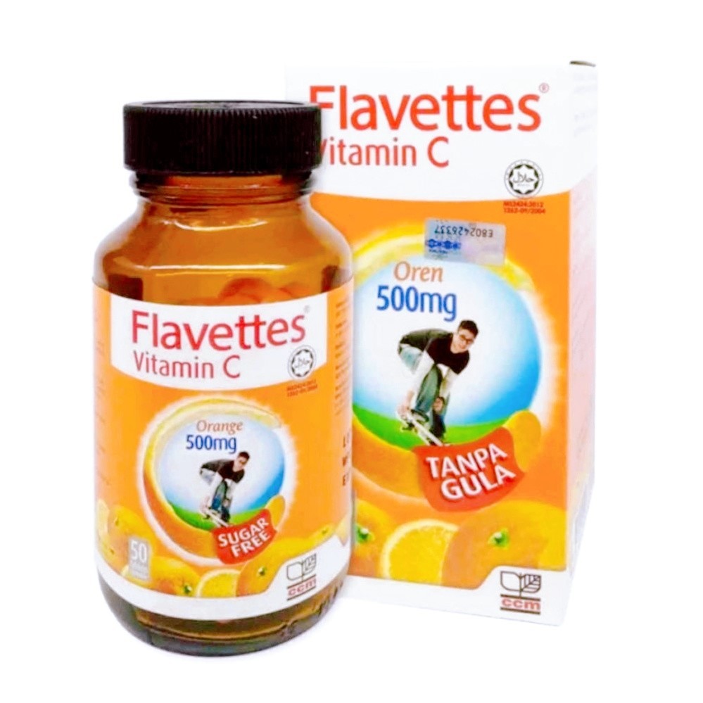 Flavettes Vitamin C 500mg 50S Sugar Free (Exp:4/2026) | Shopee Malaysia