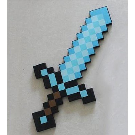 Minecraft Eva Foam Steve Creeper Diamond Pick Axes Gun Hamaxe Swords ...