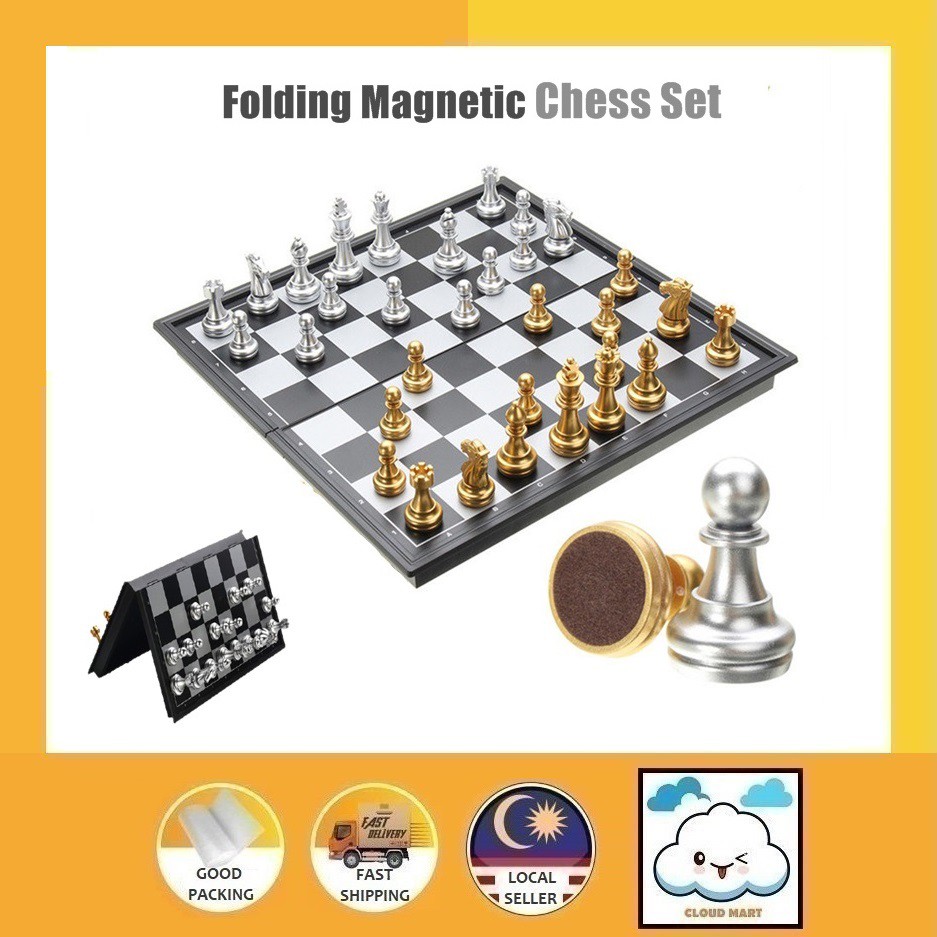 🎈OFFER🎈 CHESS Folding Magnetic Travel Chess Set For Kids Or Family ...