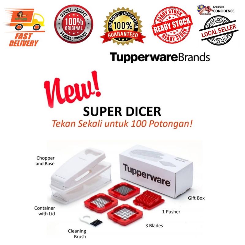 Tupperware Super Dicer Chopper (1115 5720) | Shopee Malaysia
