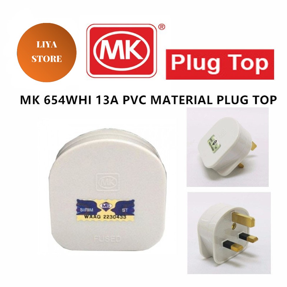 MK 646 WHI 13A Heavy Duty 3 PIN Bakelite PLUG TOP heavy duty plug 3 pin ...