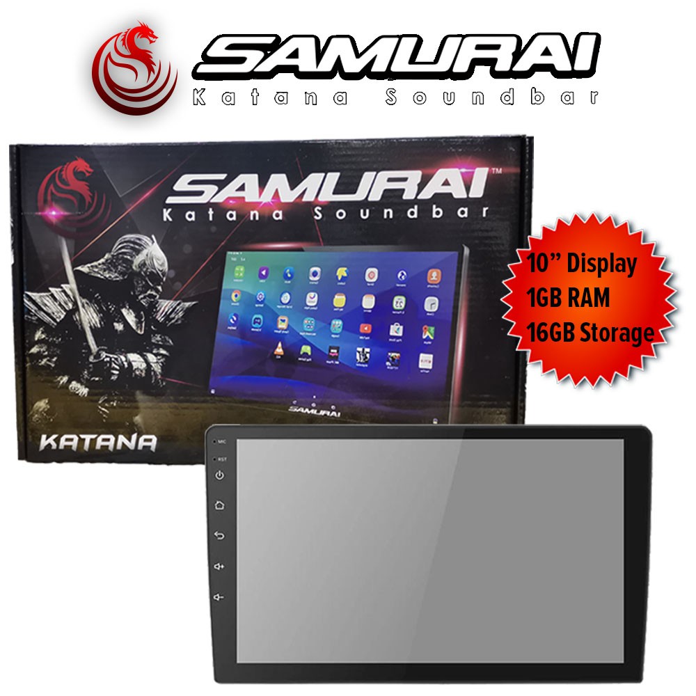 SAMURAI Katana Sound bar 10 Inch Android Car Player -IPS/TN 1+16G 2+16G ...