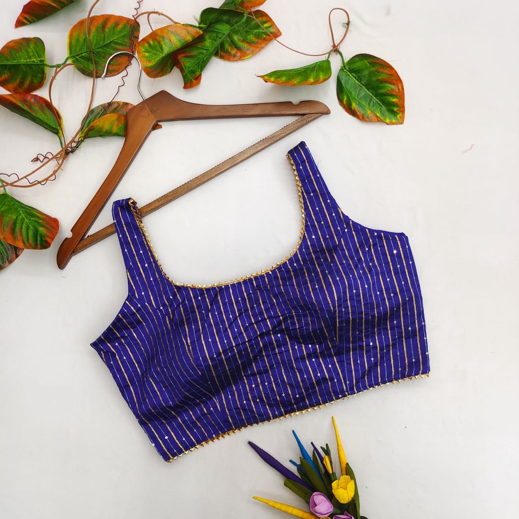 Bollywood Gota Lining Design Blouse | Shopee Malaysia