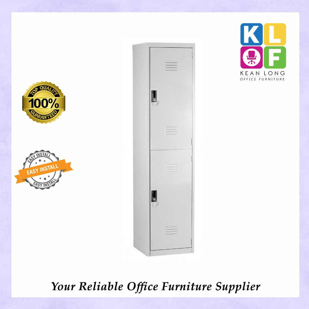 KLOF 2 Door Compartment Steel Locker / Almari Besi 2 pintu berkunci ...