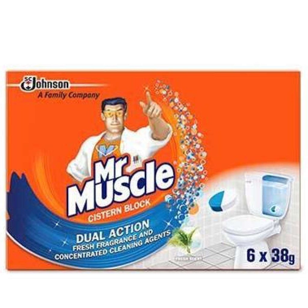 Mr Muscle Kiwi Kleen Toilet Bloo Cleaner-(38g x 6's) | Shopee Malaysia