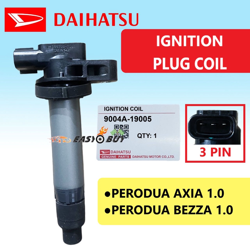 Original Perodua Axia 1.0 / PERODUA Bezza 1.0 Ignition Plug Coil Denso ...