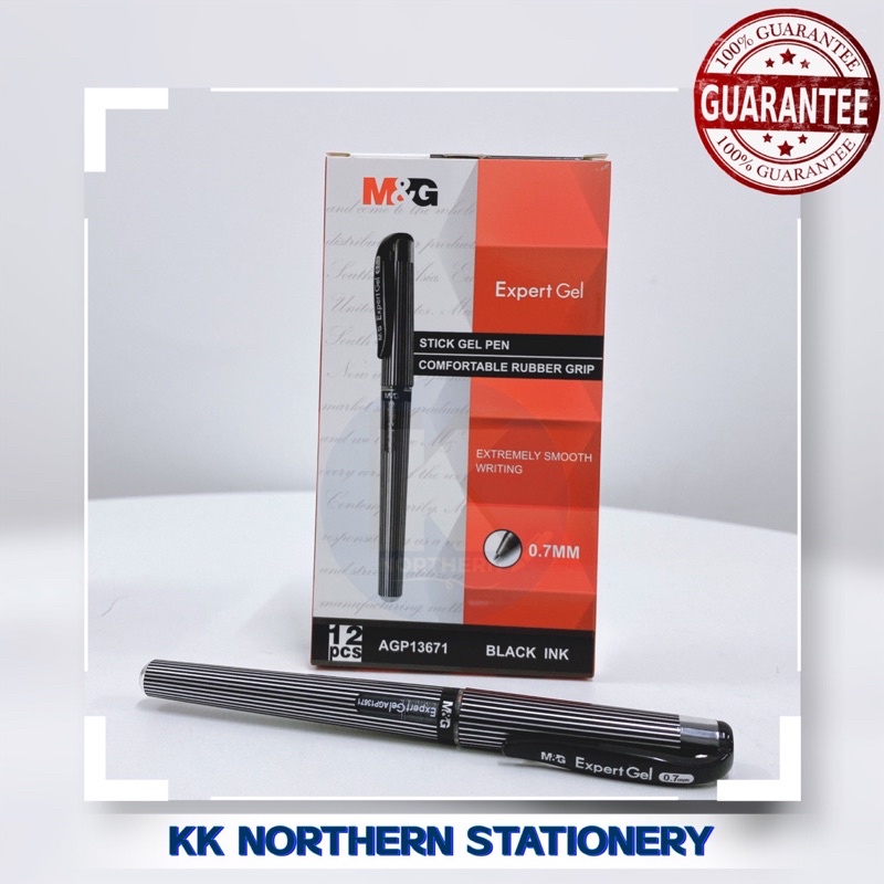 M&G Expert Gel Pen 0.7mm 1.0mm AGP13671 / AGP13672/ Black Signature Pen ...