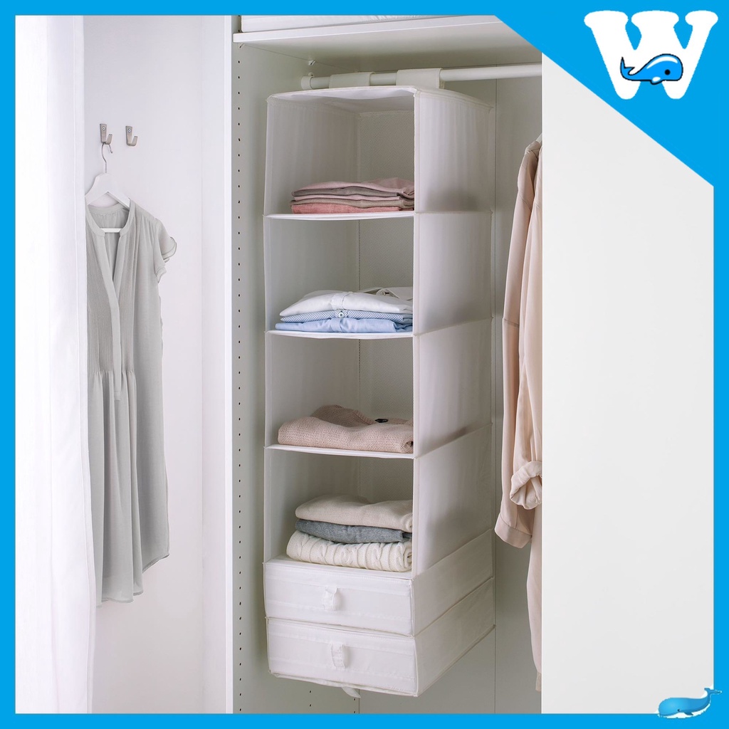IKEA SKUBB HANGING STORAGE WITH 6 COMPARTMENTS 35x45x125cm | Shopee ...