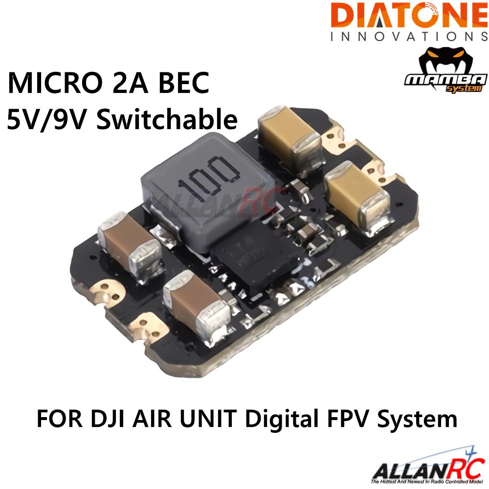 MAMBA MICRO 2A BEC 5V/9V Switchable FOR DJI AIR UNIT Digital FPV System ...