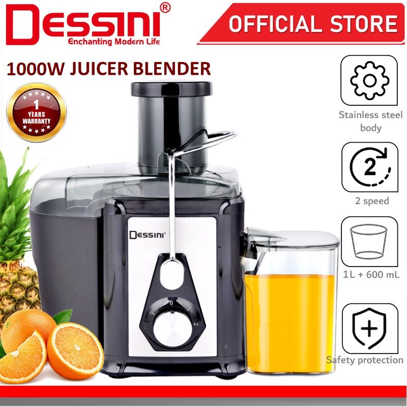 DESSINI ITALY Stainless Steel Blender Grinder Chopper Mixer Miller ...