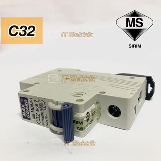 MAXGUARD Fius MCB Fuse 6A / 20A / 32A 1 POLE 1P ( C6 / C20 / C32) SIRIM ...