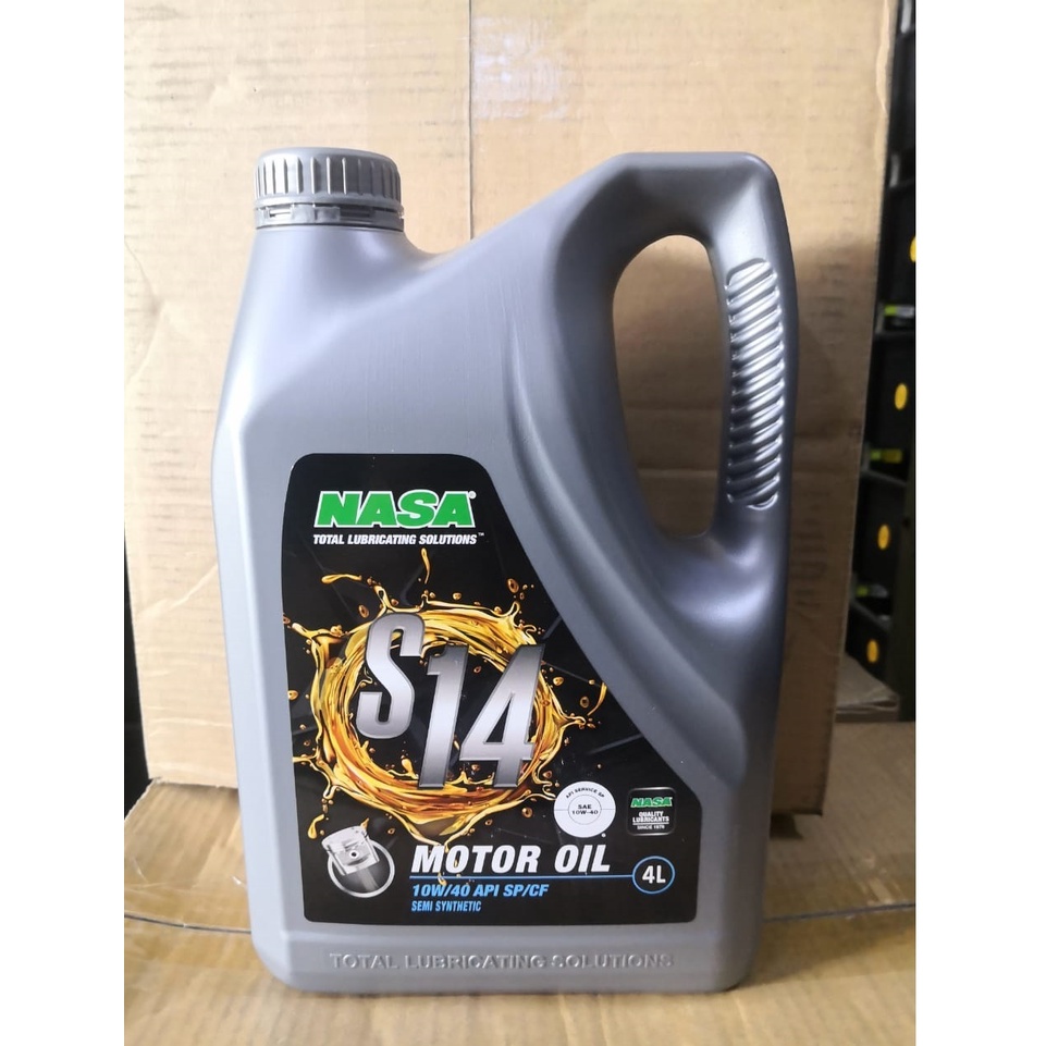 NASA SEMI SYNTHETIC S14 10W/40 API SN/CF 4L | Shopee Malaysia